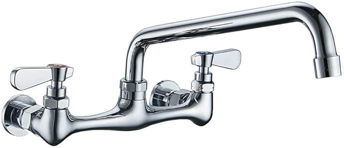 Encore - 8" OC Wall Mount Faucet with 12" Swivel Spout KL54-8012SE1Z ...