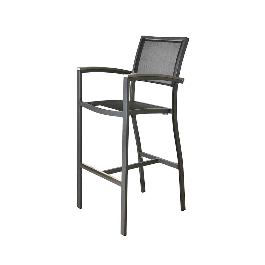 Bum Marco Sling Bar Stool with Arms | s.t.o.p. Restaurant Supply