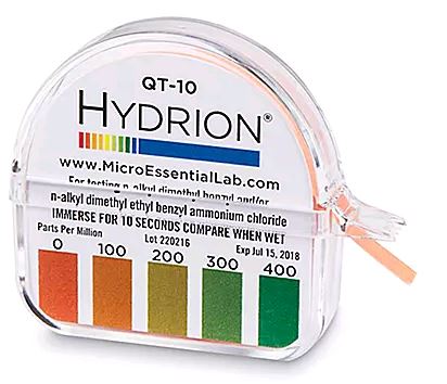 Ecolab Quaternary Test Strips QT 44 | s.t.o.p. Restaurant Supply