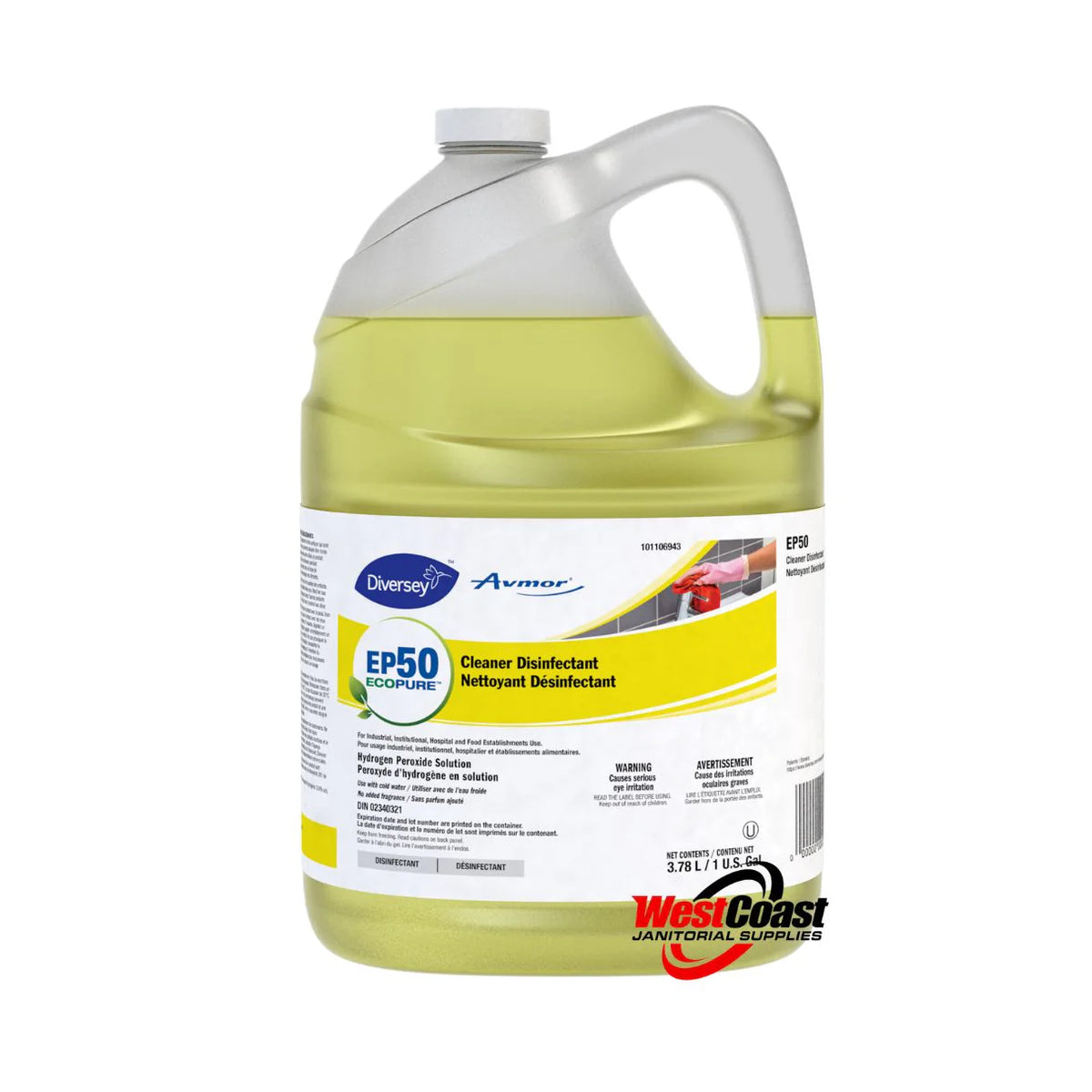 Bunzl - EP50 Cleaner Disinfectant, 1 Gal, Yellow 15202300 | s.t.o.p ...
