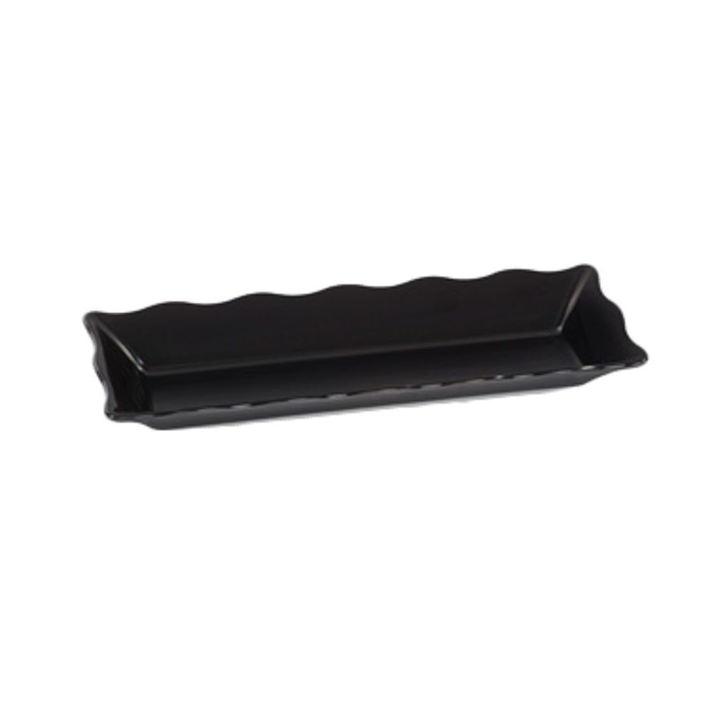 GET Rectangular Black Melamine Milano/Bake & Brew Tray- 17.5"X6.75" ML ...