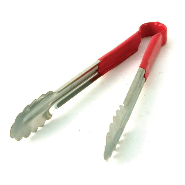 12" Red Handled Tong | s.t.o.p. Restaurant Supply
