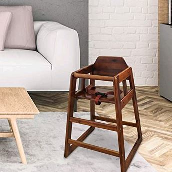 Winco Mahogany Wooden High Chair CHH-104 | s.t.o.p. Restaurant Supply