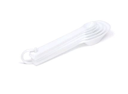Rubbermaid White Commercial Measuring Spoon Set FG8316ASWHT | s.t.o.p ...