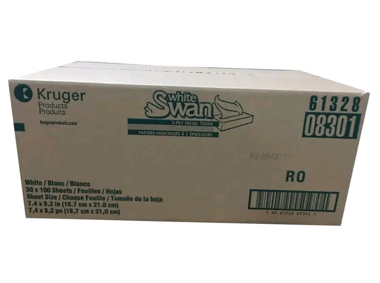 White Swan 2 Ply Facial Tissue | s.t.o.p. Restaurant Supply