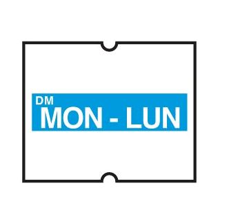 Daymark Date Coder Day of the Week Labels 500 Labels/Roll, 8 Rolls ...