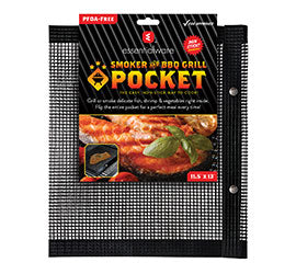 PTFE Non-stick BBQ Grill and Smoker Pocket with Snaps | 11.5? x 13? | s ...