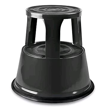 Rolling Step Stool H-7846BL | s.t.o.p. Restaurant Supply